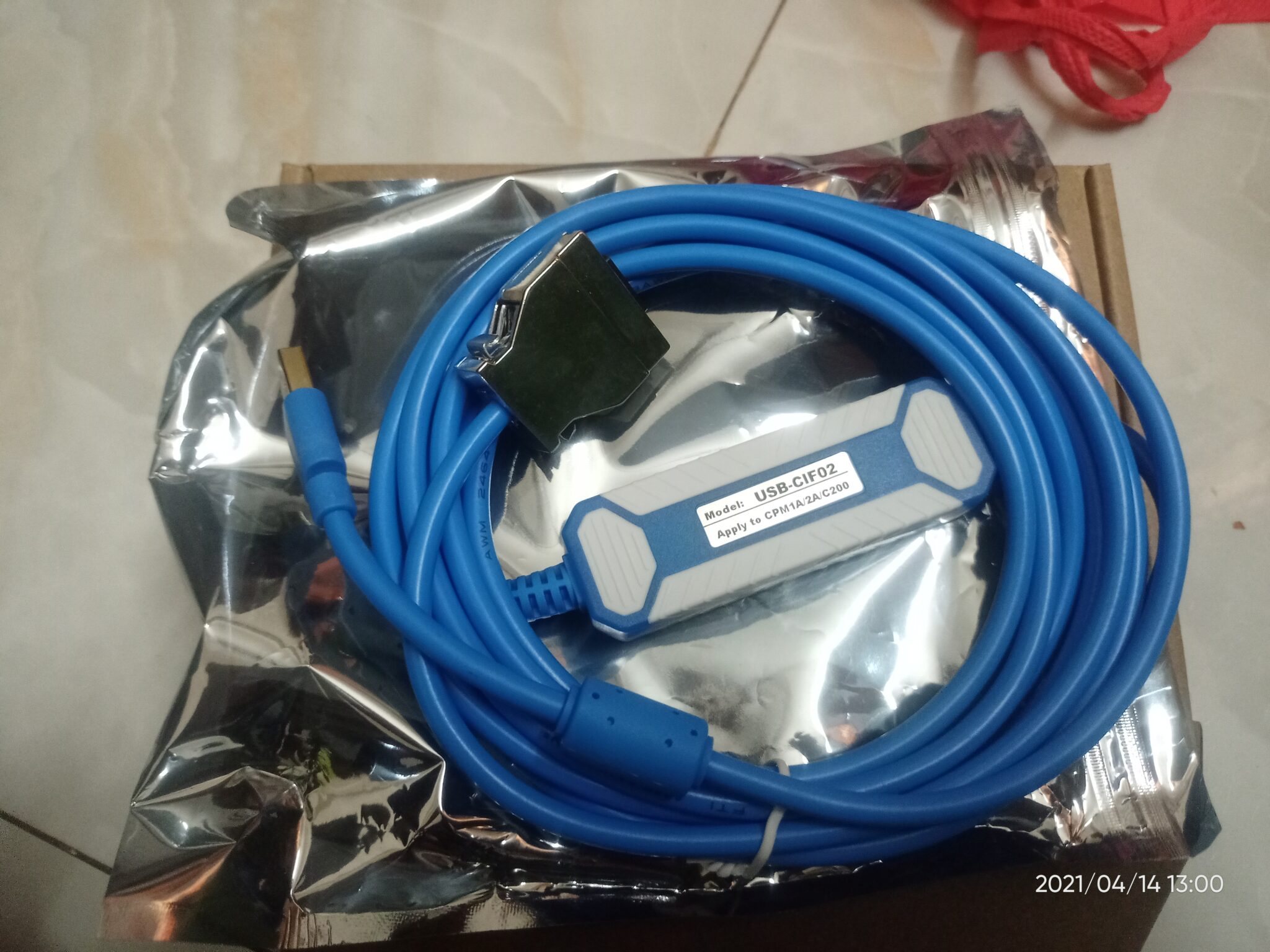 Omron PLC Programming Cable(USB-CIF02) for Omron PlC CPM1A/CPM2A/ CQM1 ...